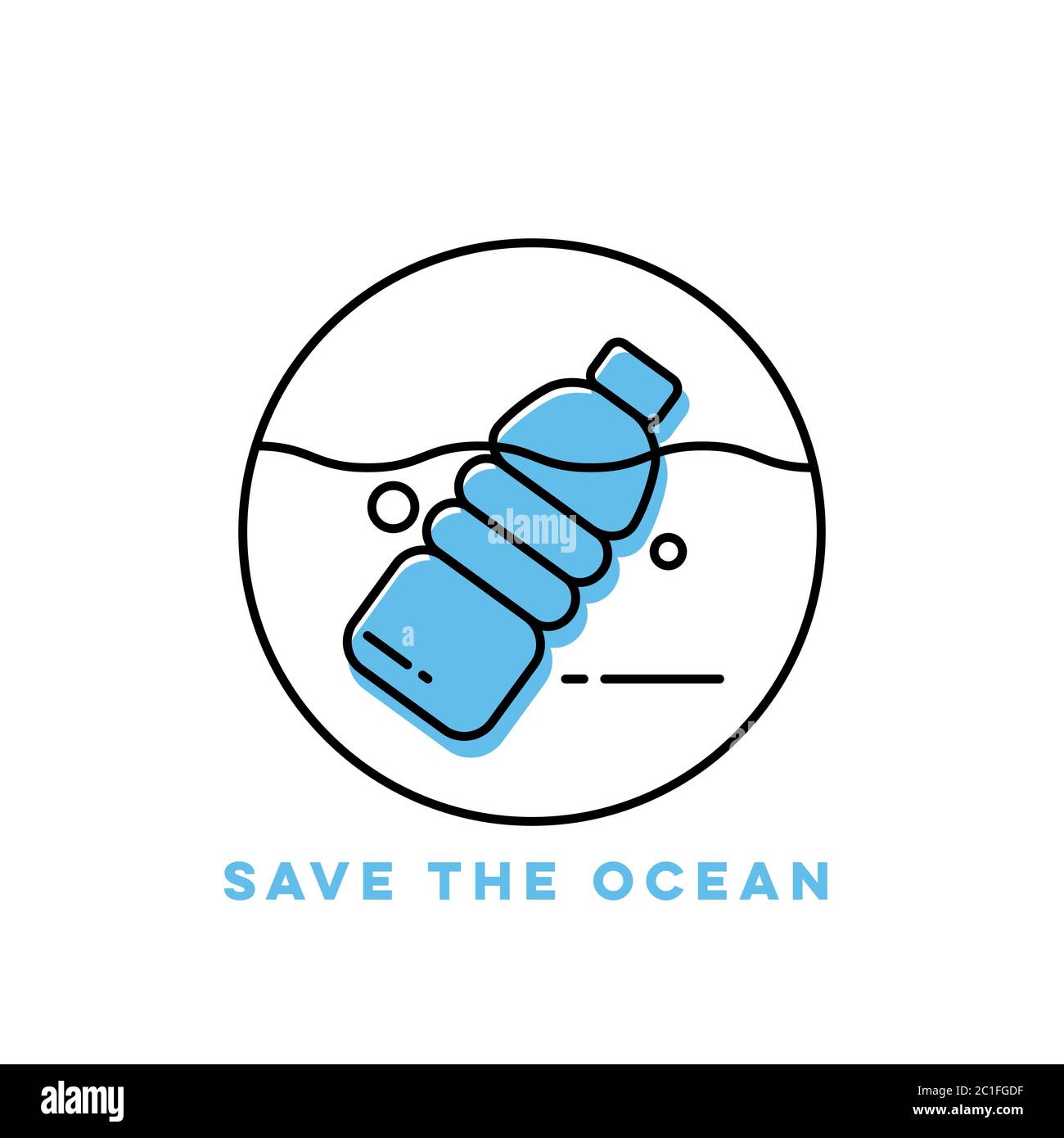 Ecosystem plastic trash marine Stock Vector Images - Alamy