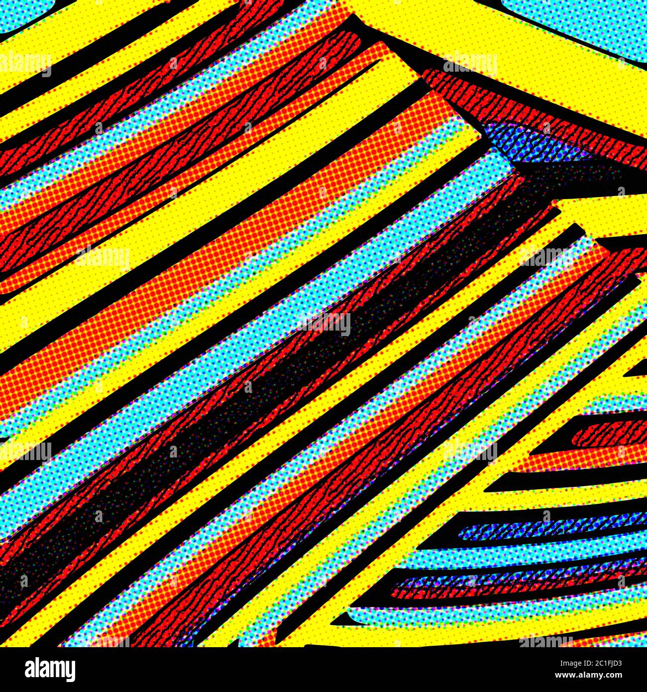 Pop Art Geometric Pattern Stock Photo - Alamy
