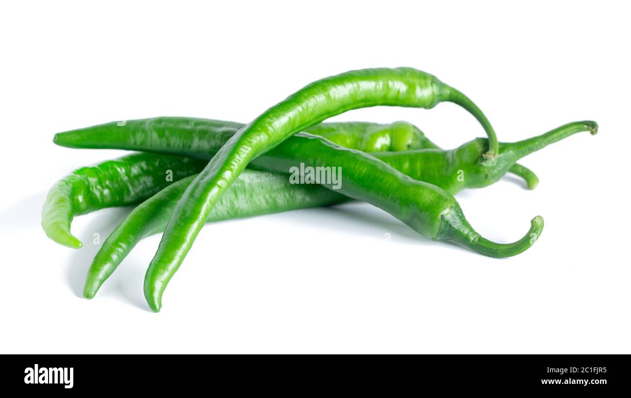 Fresh bitter green peppers hi-res stock photography and images - Alamy