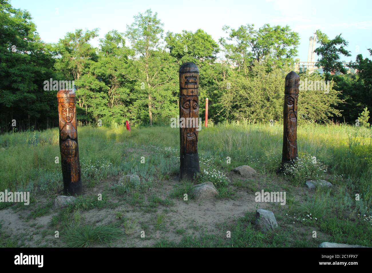 Idols of ancient Slavic pagan Gods Stock Photo - Alamy