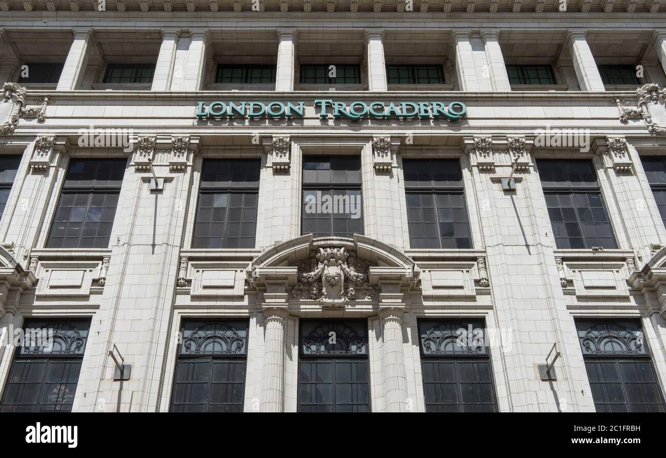 London Trocadero building exterior on a sunny day Stock Photo - Alamy