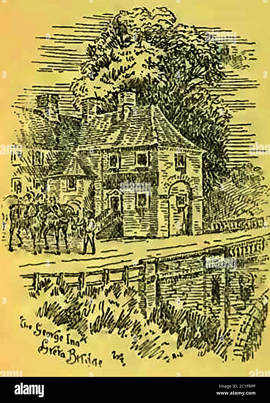 An historic sketch of the George Inn, (landlord Mr Ferguson) Greta ...