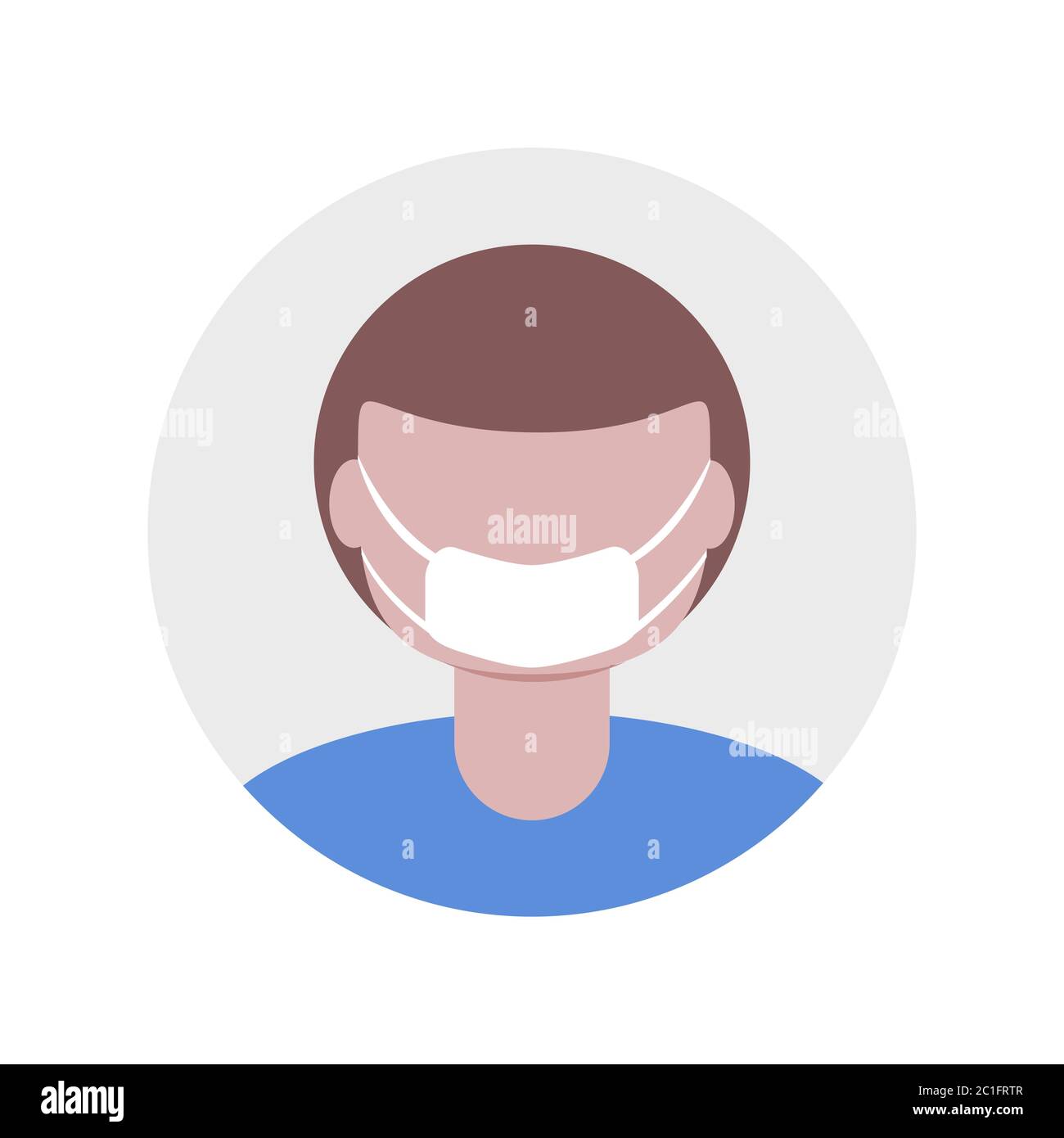 Person dressed in blue Stock Vector Images - Alamy