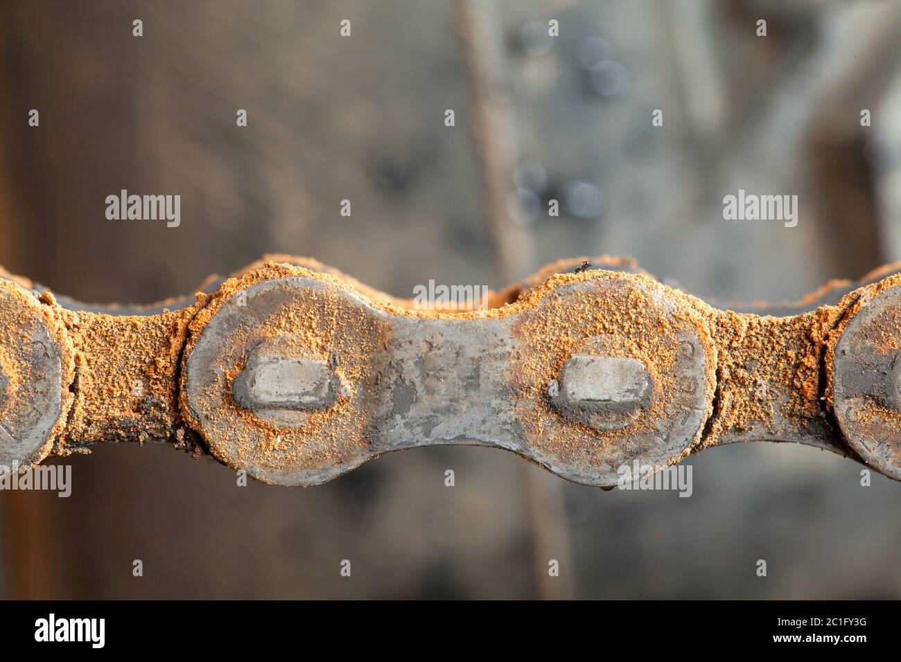 Mud dirty mountain bike chain details Stock Photo - Alamy