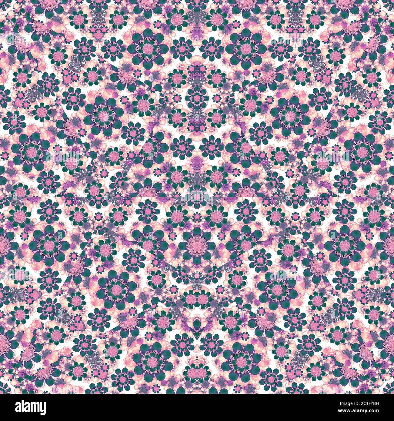 Modern Ornate Floral Pattern Stock Photo - Alamy