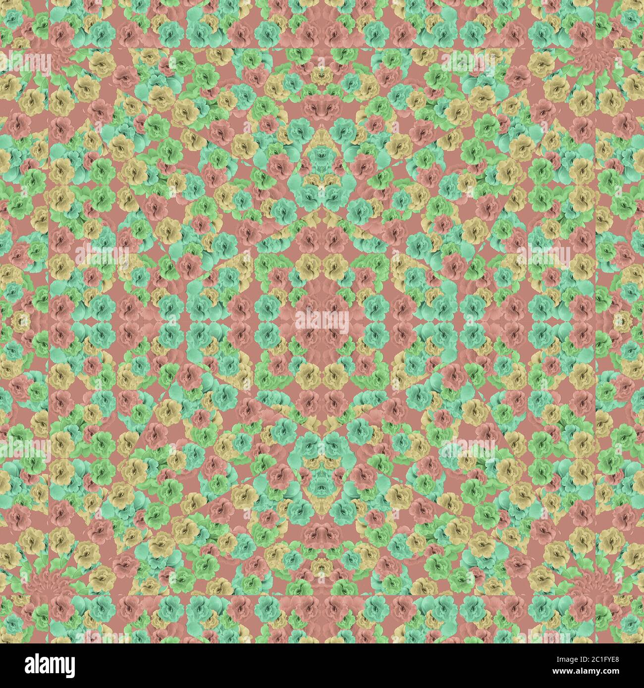 Mirrored floral pattern hi-res stock photography and images - Alamy