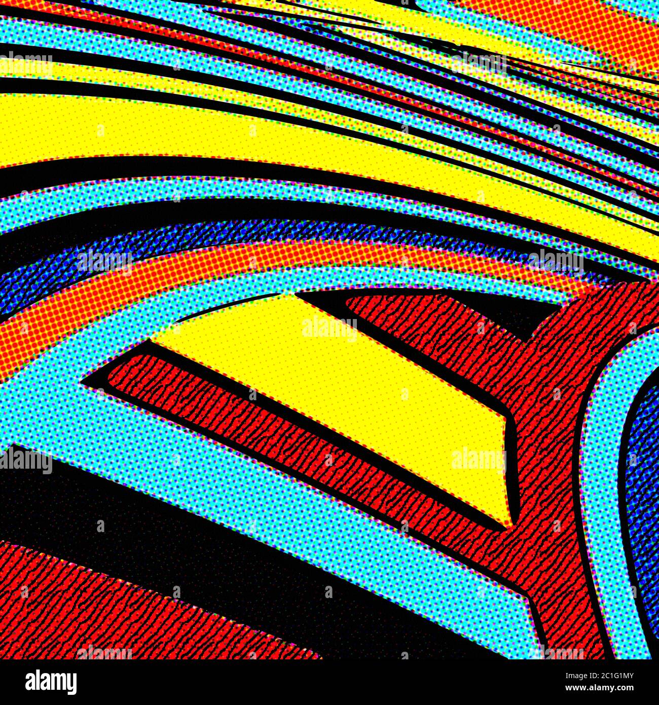 Pop Art Geometric Pattern Stock Photo - Alamy