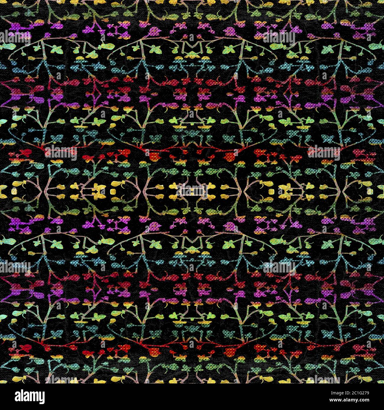 Modern Floral Lace Seamless Pattern Stock Photo - Alamy