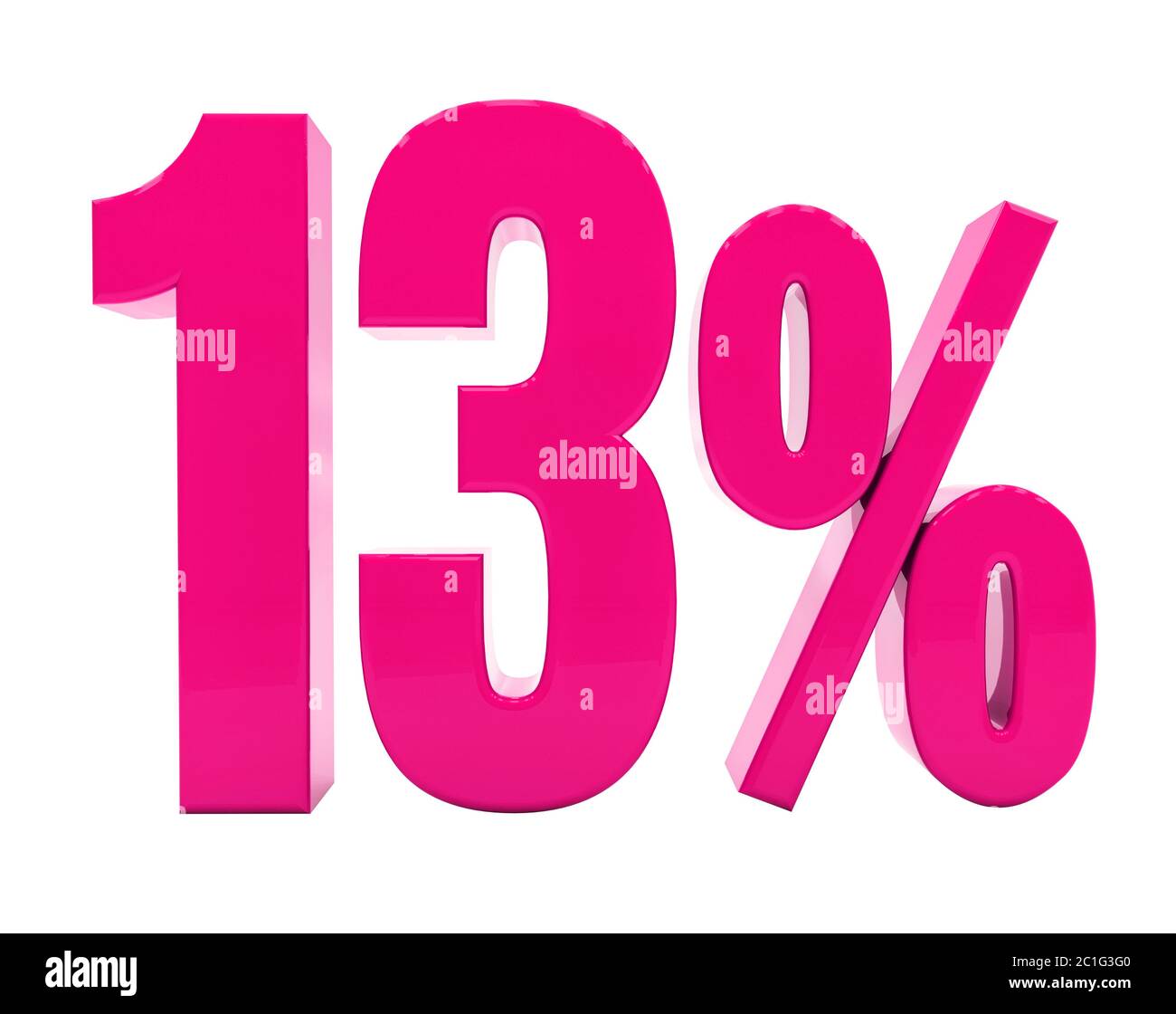 13 Percent Sign Stock Photo - Alamy