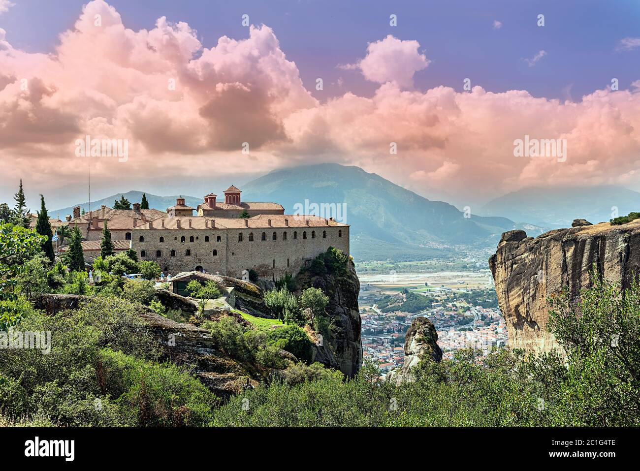 Monastery built into the cliff hi-res stock photography and images - Alamy