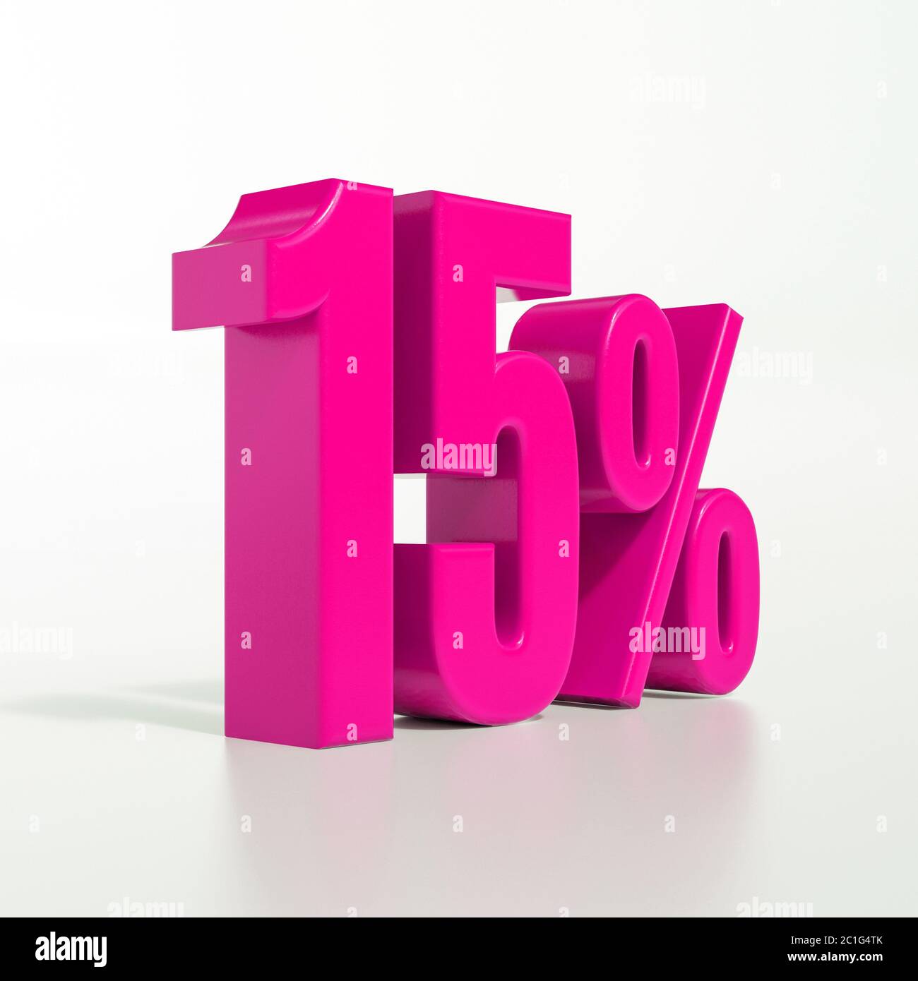 15 Percent Pink Sign Stock Photo - Alamy