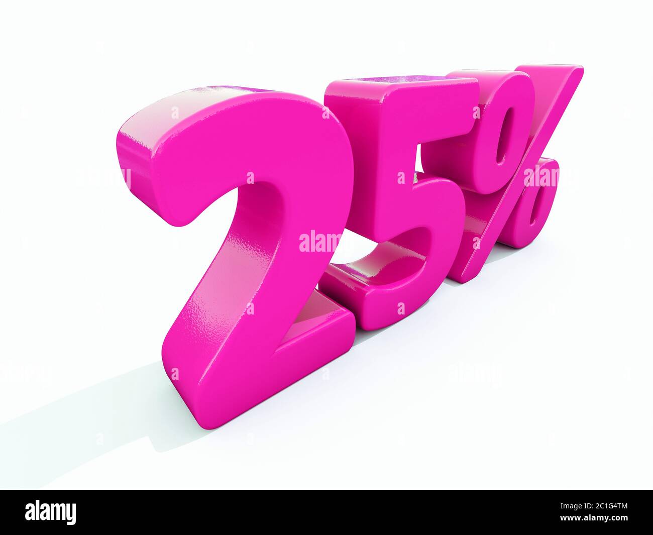 25 Percent Pink Sign Stock Photo - Alamy