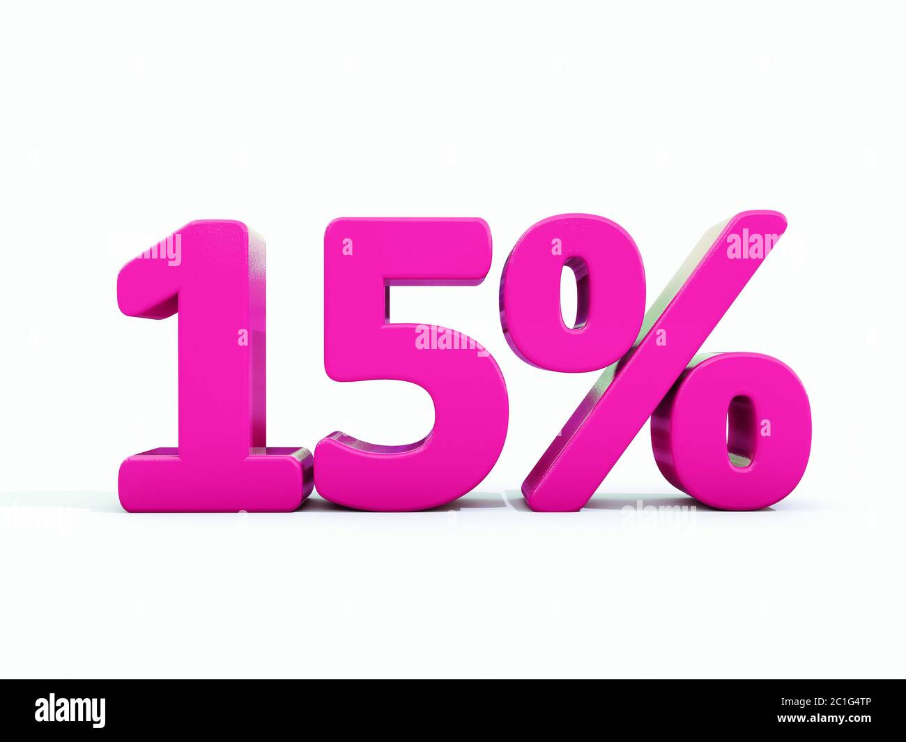 15 Percent Pink Sign Stock Photo Alamy