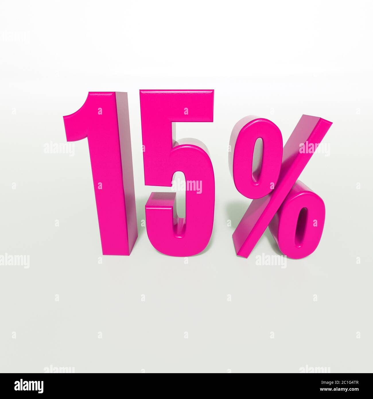 15 Percent Pink Sign Stock Photo - Alamy