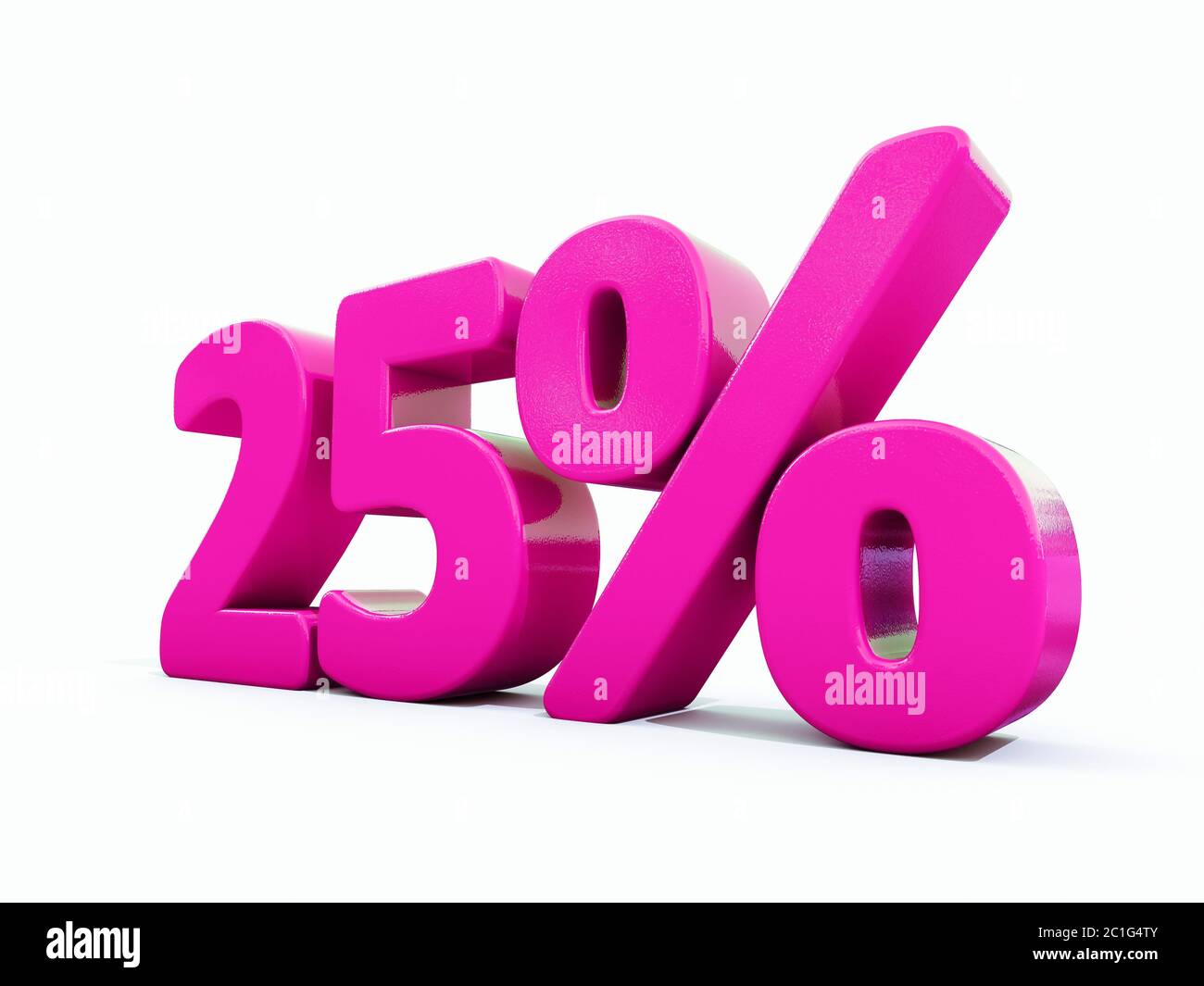 25 Percent Pink Sign Stock Photo - Alamy