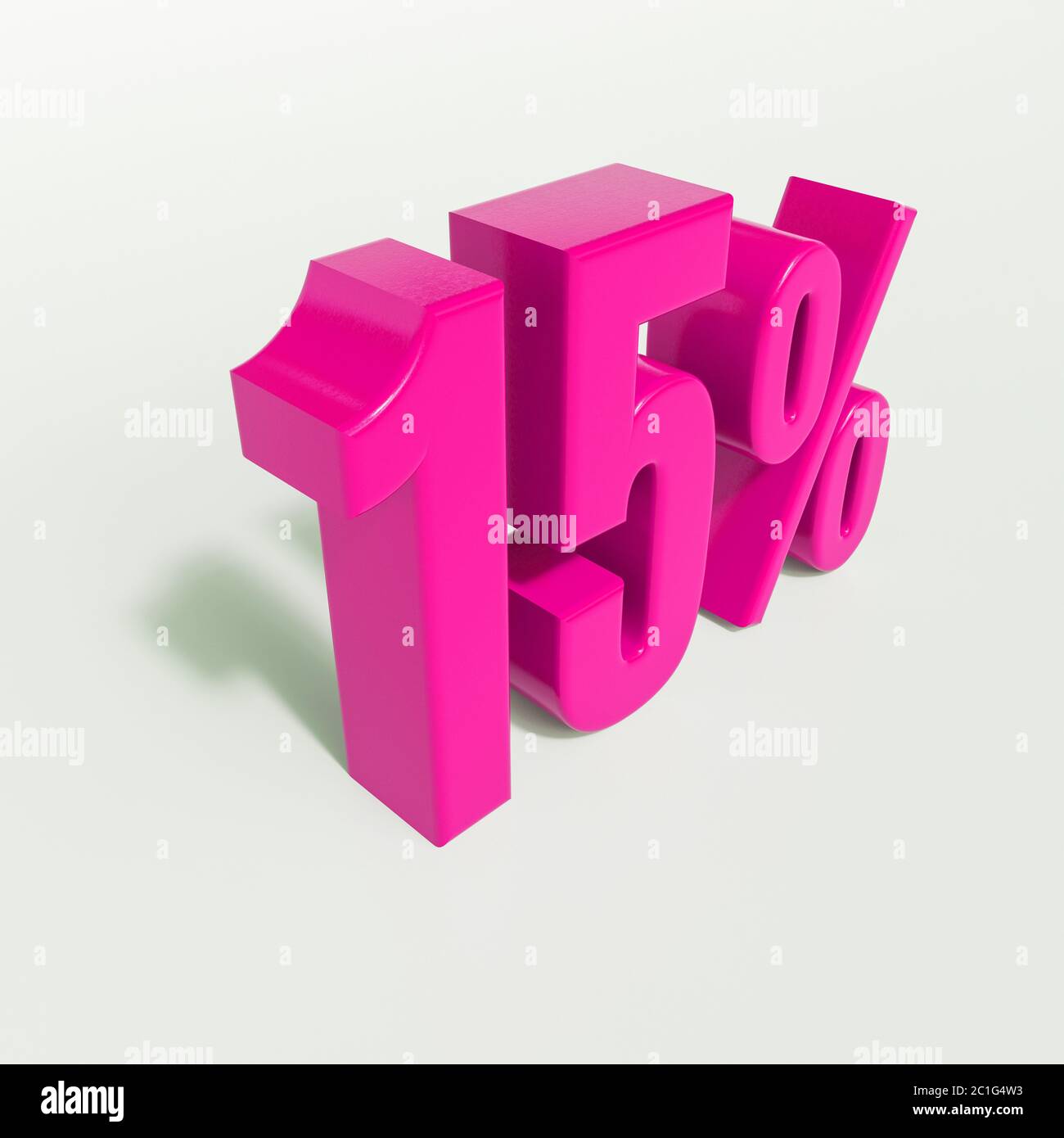 15 Percent Pink Sign Stock Photo - Alamy