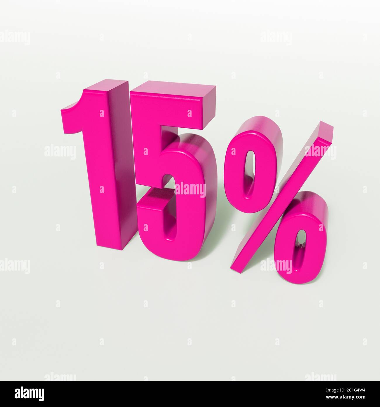 15 Percent Pink Sign Stock Photo - Alamy