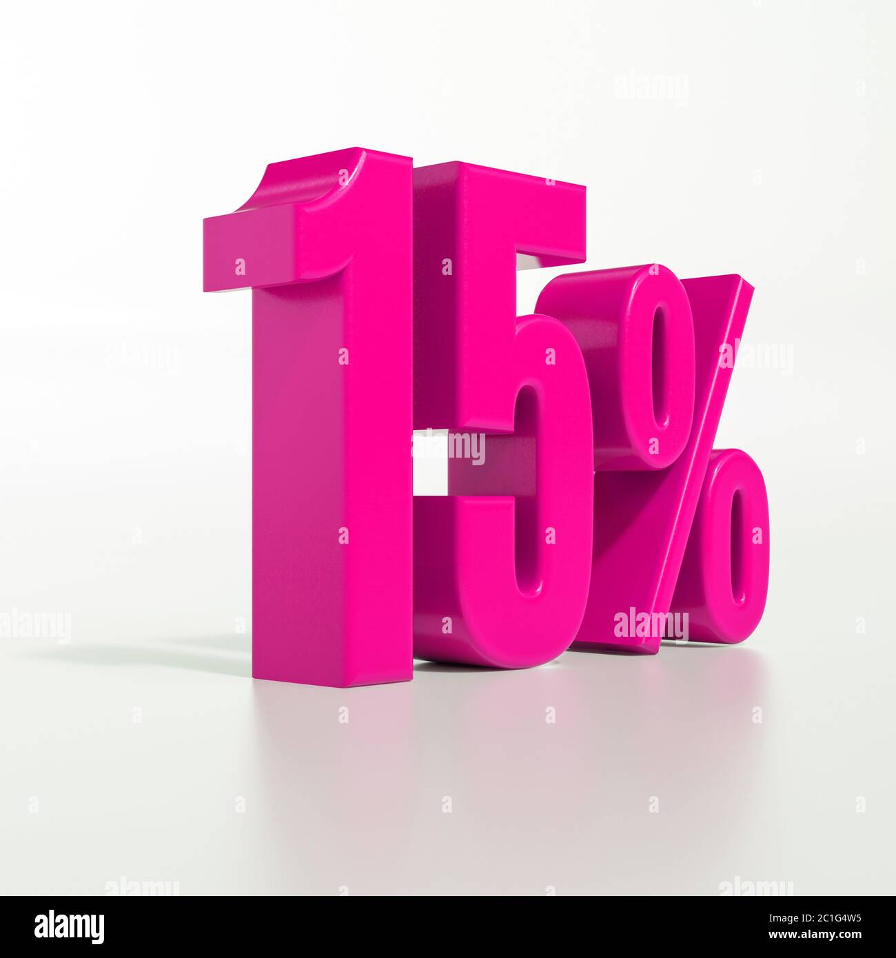 15 Percent Pink Sign Stock Photo - Alamy