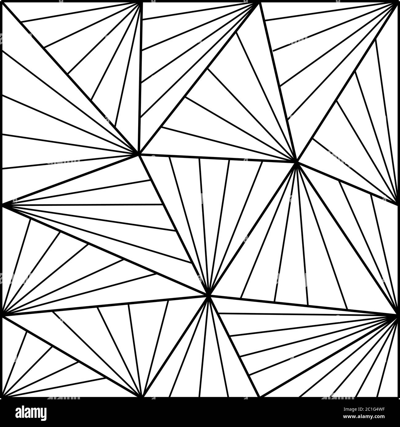 Abstract pattern in the zentangle style for wide application in the ...