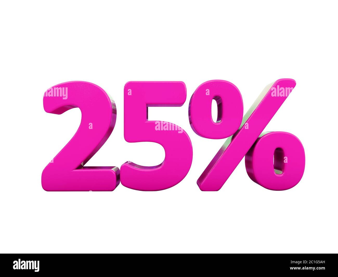 25 Percent Pink Sign Stock Photo - Alamy