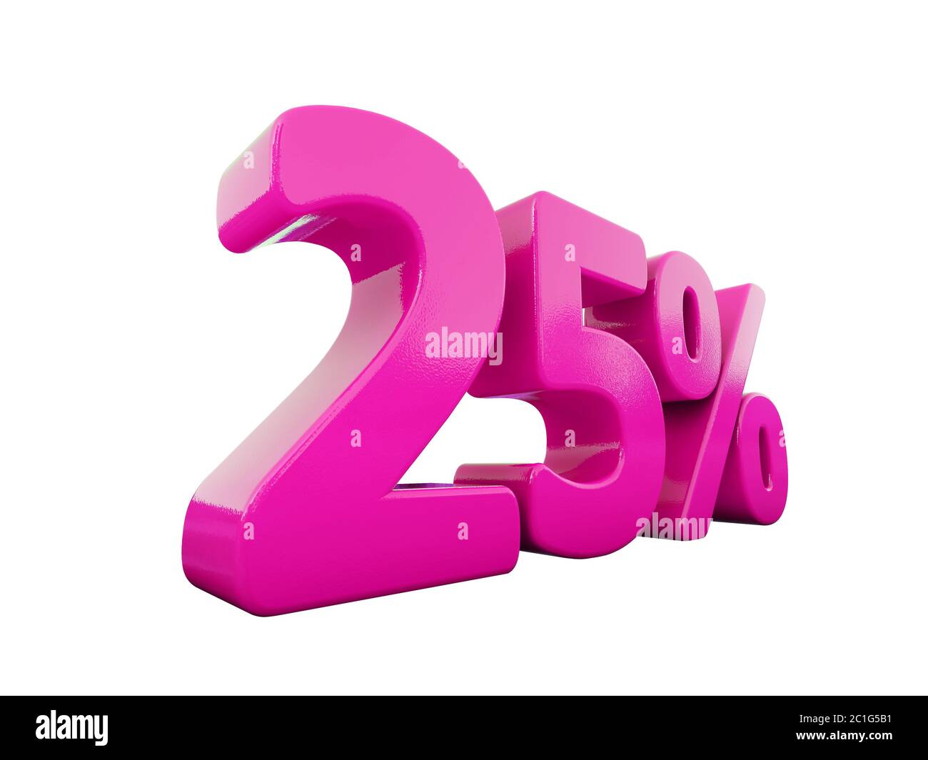 25 Percent Pink Sign Stock Photo - Alamy