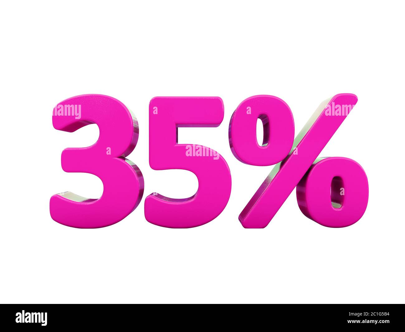 35 Percent Pink Sign Stock Photo - Alamy
