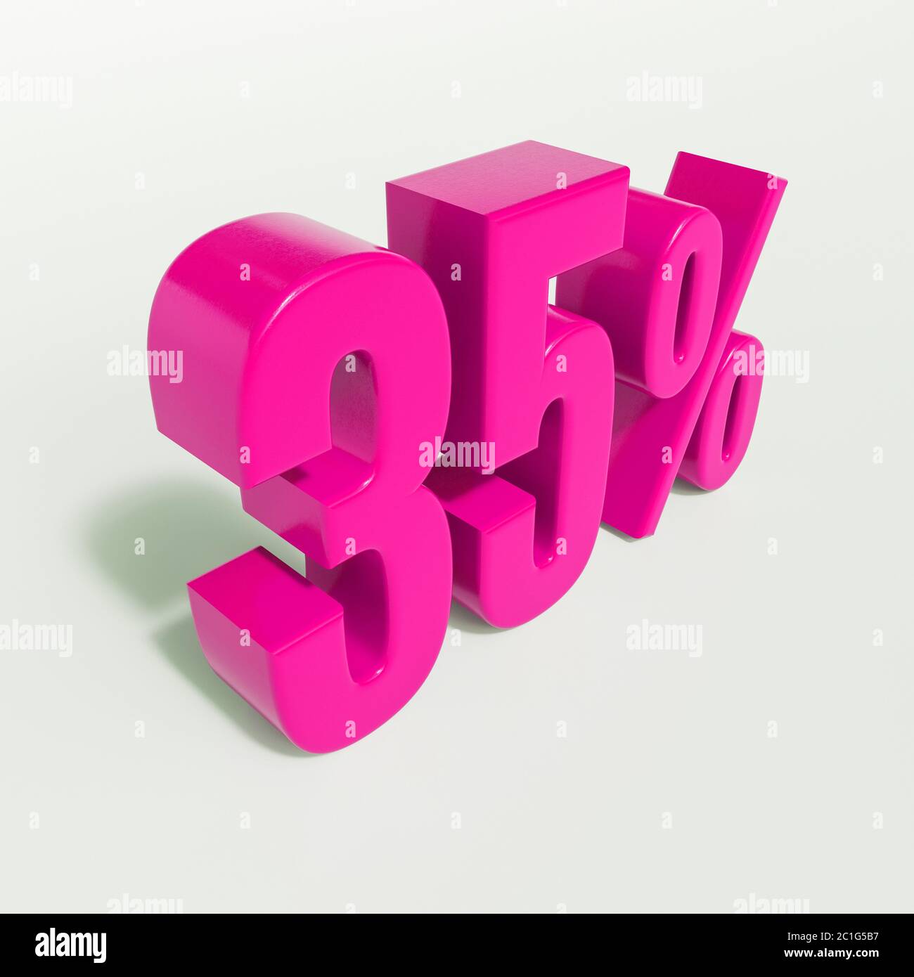 35 Percent Pink Sign Stock Photo - Alamy