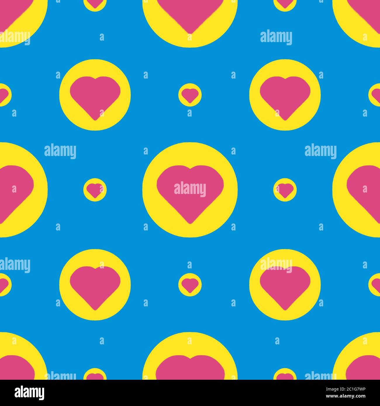 Conversational Cute Heart Motif Pattern Stock Photo - Alamy