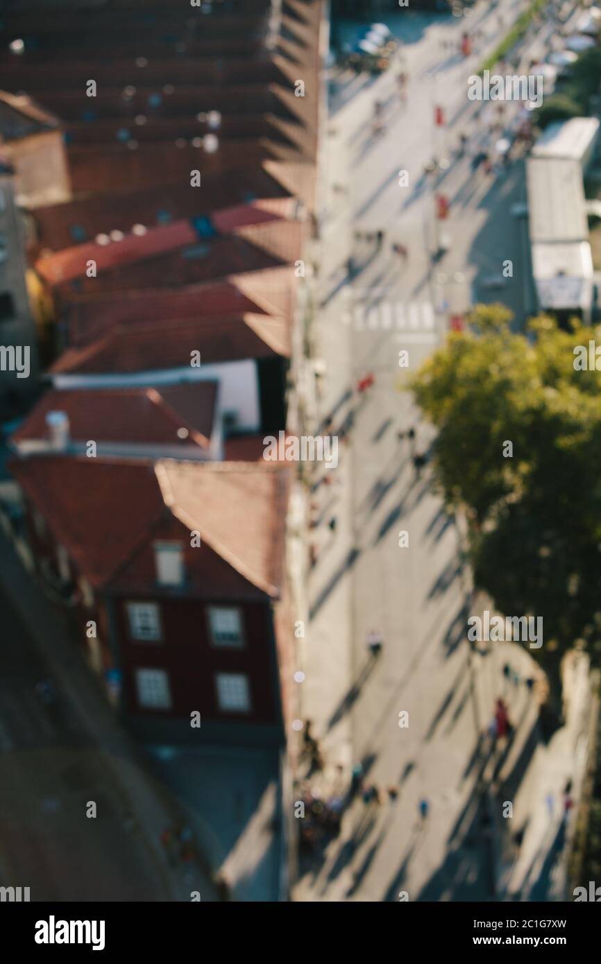Overhead people walking street hi-res stock photography and images - Alamy