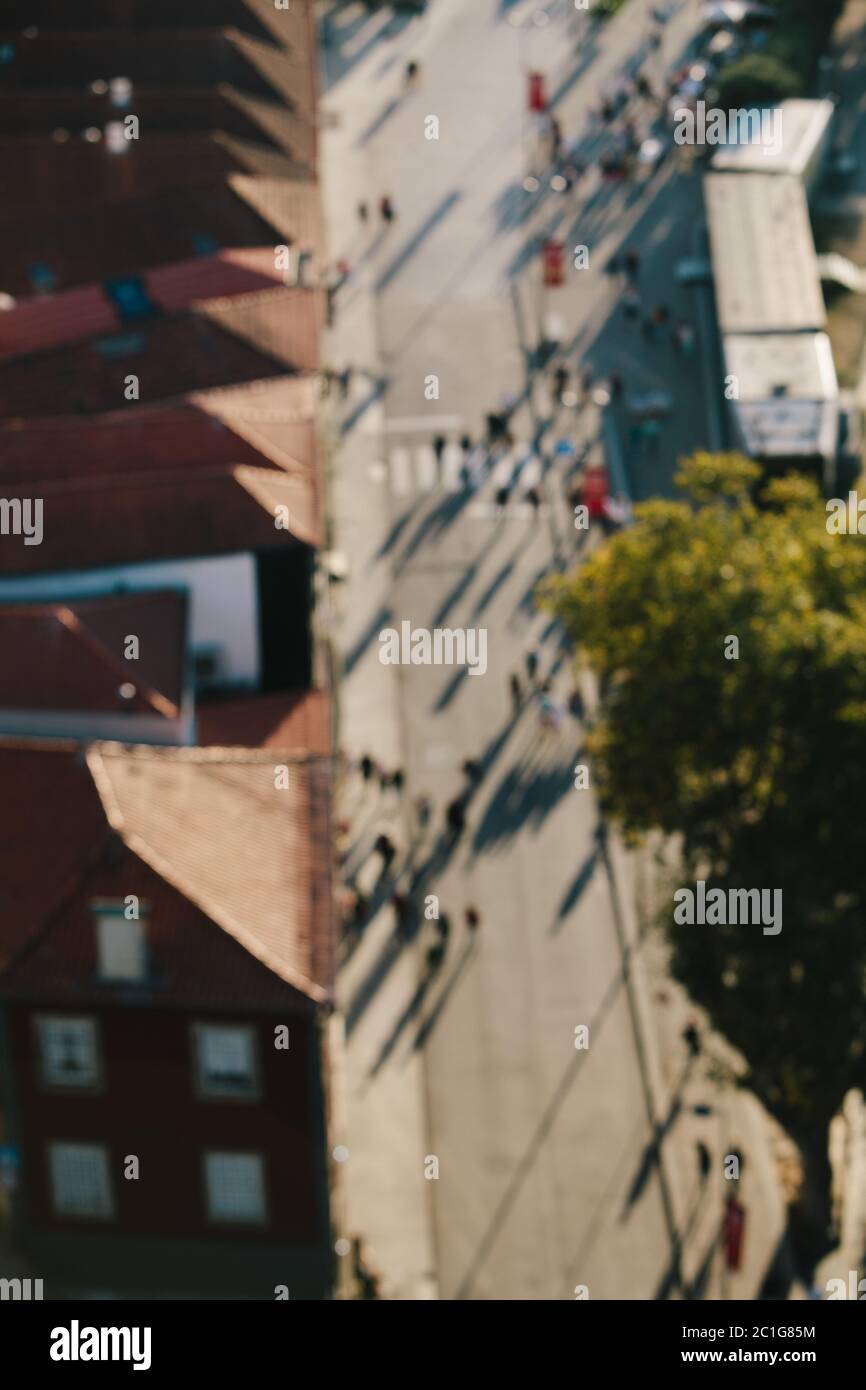 Overhead people walking street hi-res stock photography and images - Alamy