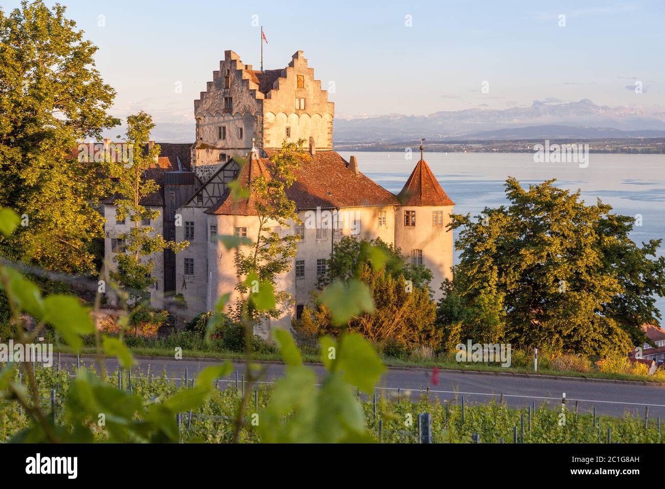 Castle Meersburg at Lake Constance in Germany Stock Photo - Alamy
