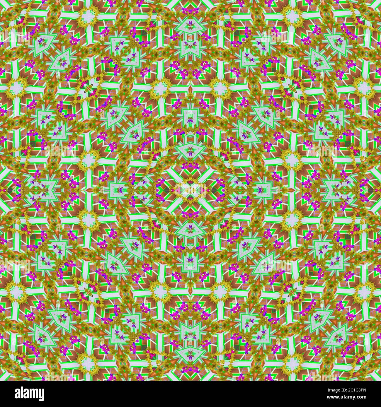 Collage Check Ornate Seamless Pattern Stock Photo - Alamy