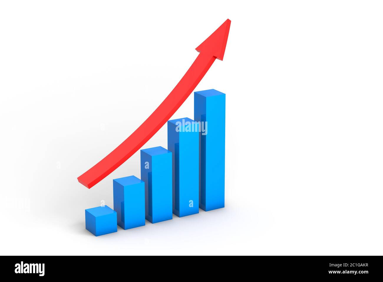 Business chart arrow background Cut Out Stock Images & Pictures - Alamy
