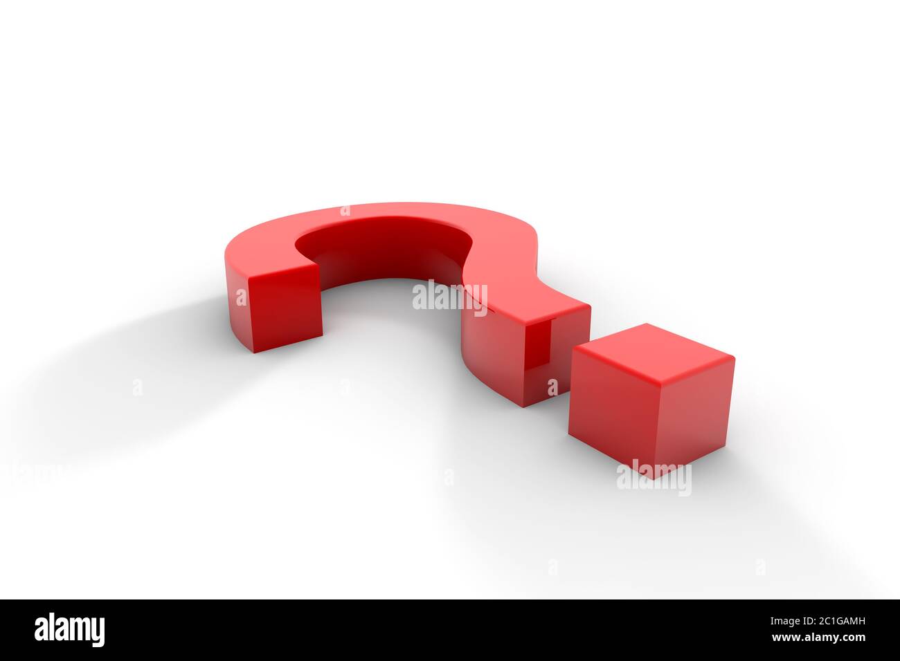 question mark lay on ground Stock Photo - Alamy