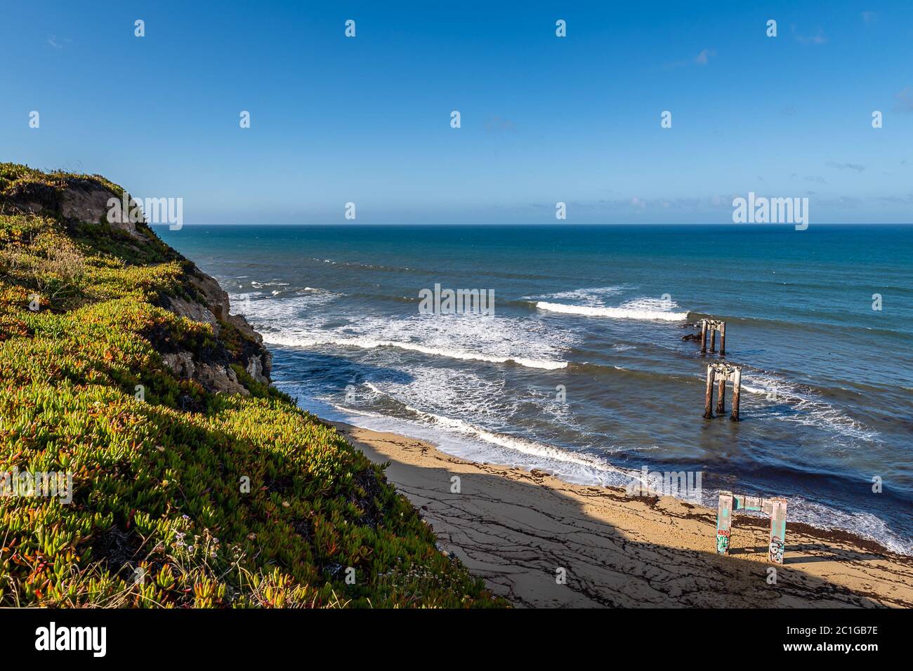 Davenport beach california hi-res stock photography and images - Alamy