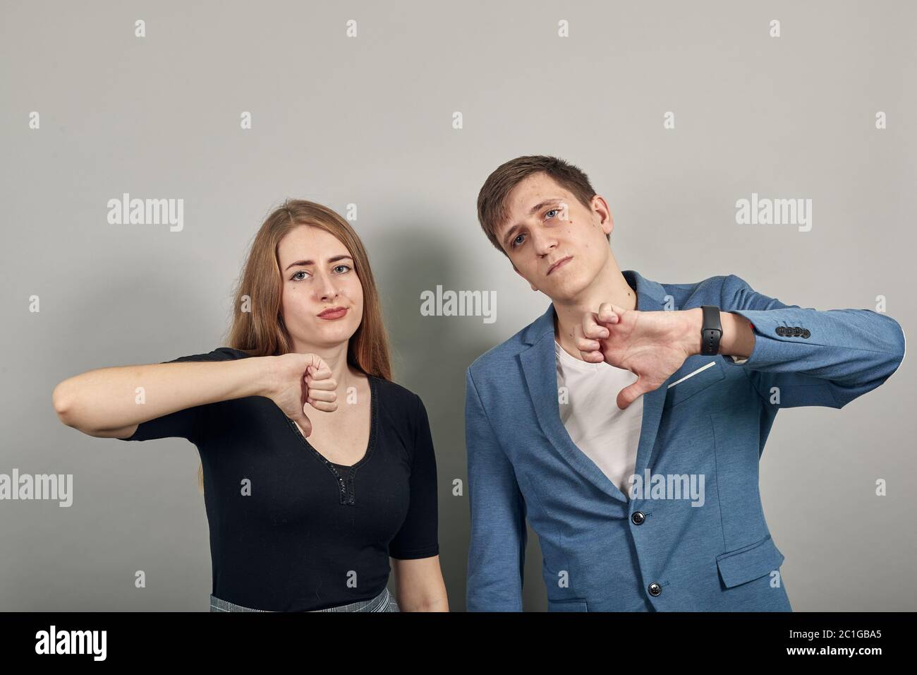 Human hand thumb down, no okay sign, angry face, negative gesture ...