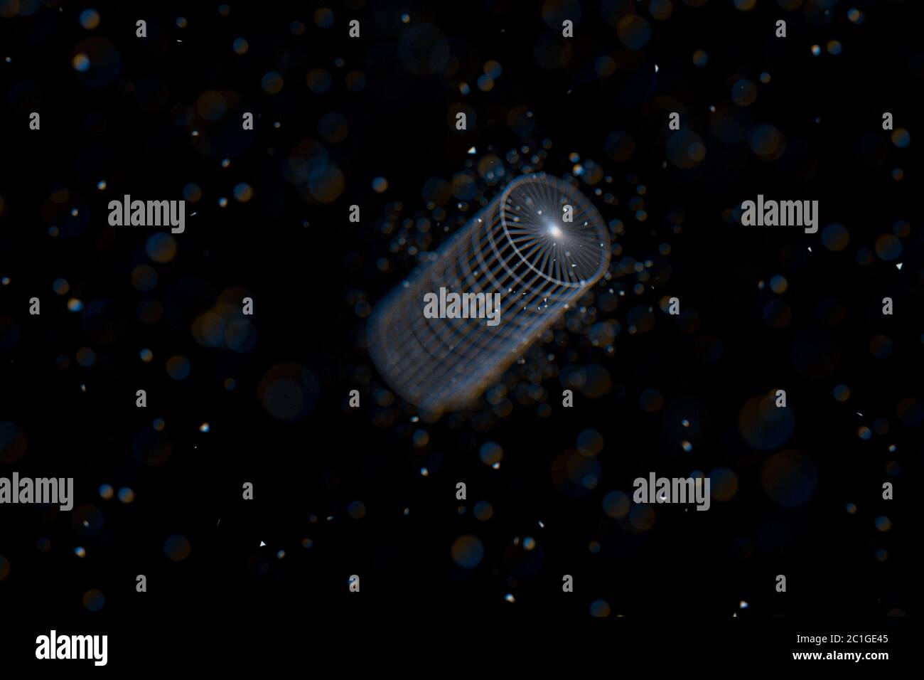 Wire frame cylinder. Connected dots and lines. connection structure. 3d ...