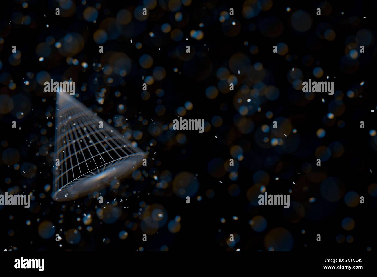 Wire frame circular cone. Connected dots and lines. connection structure. Vector 3d illustration ...