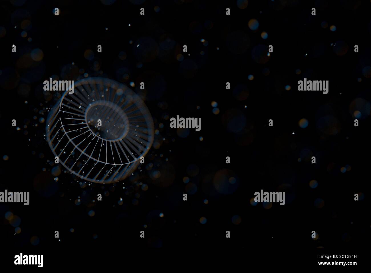 Wire frame cylinder. Connected dots and lines. connection structure. 3d ...