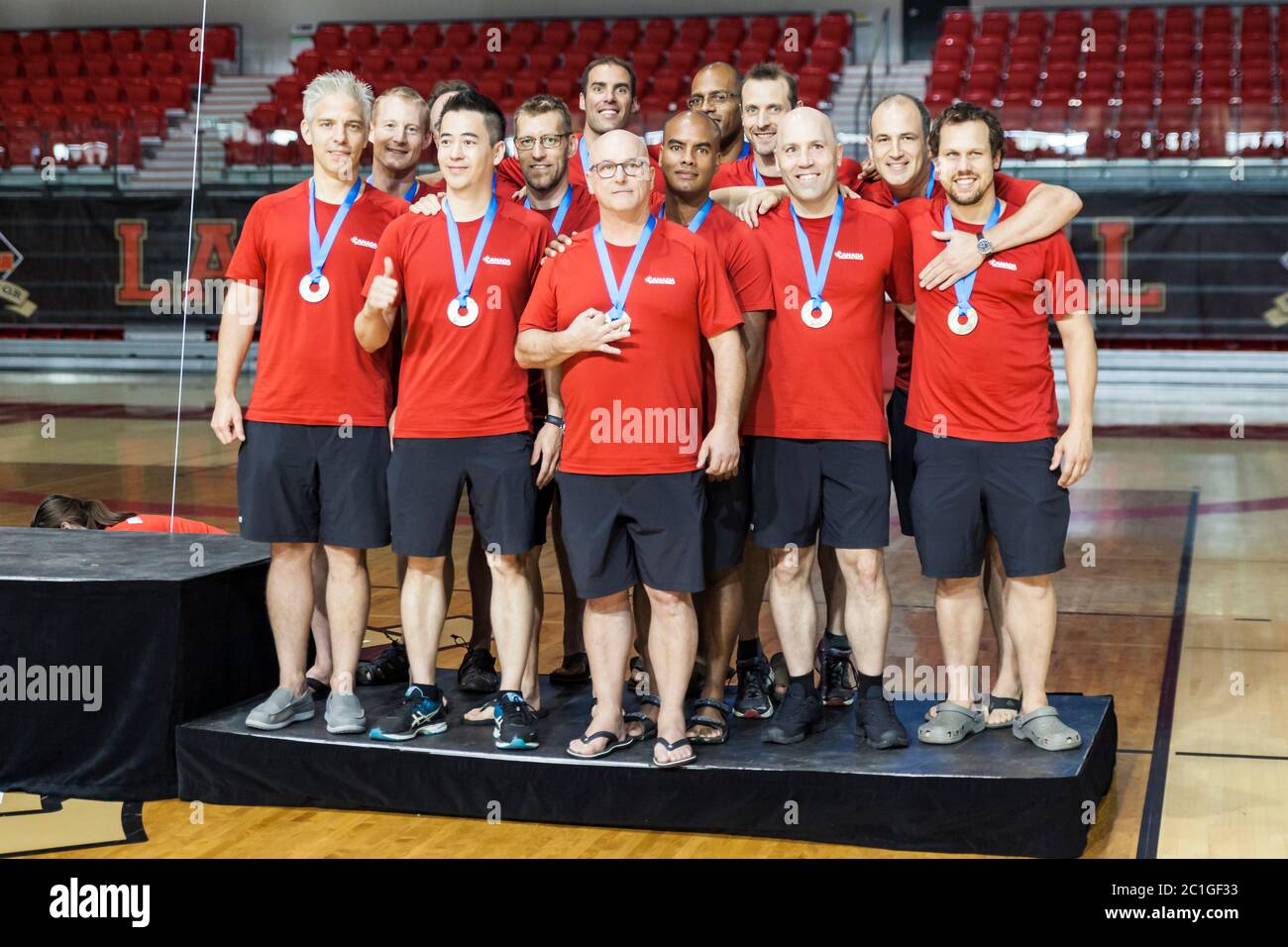Team medal podium hi-res stock photography and images - Alamy