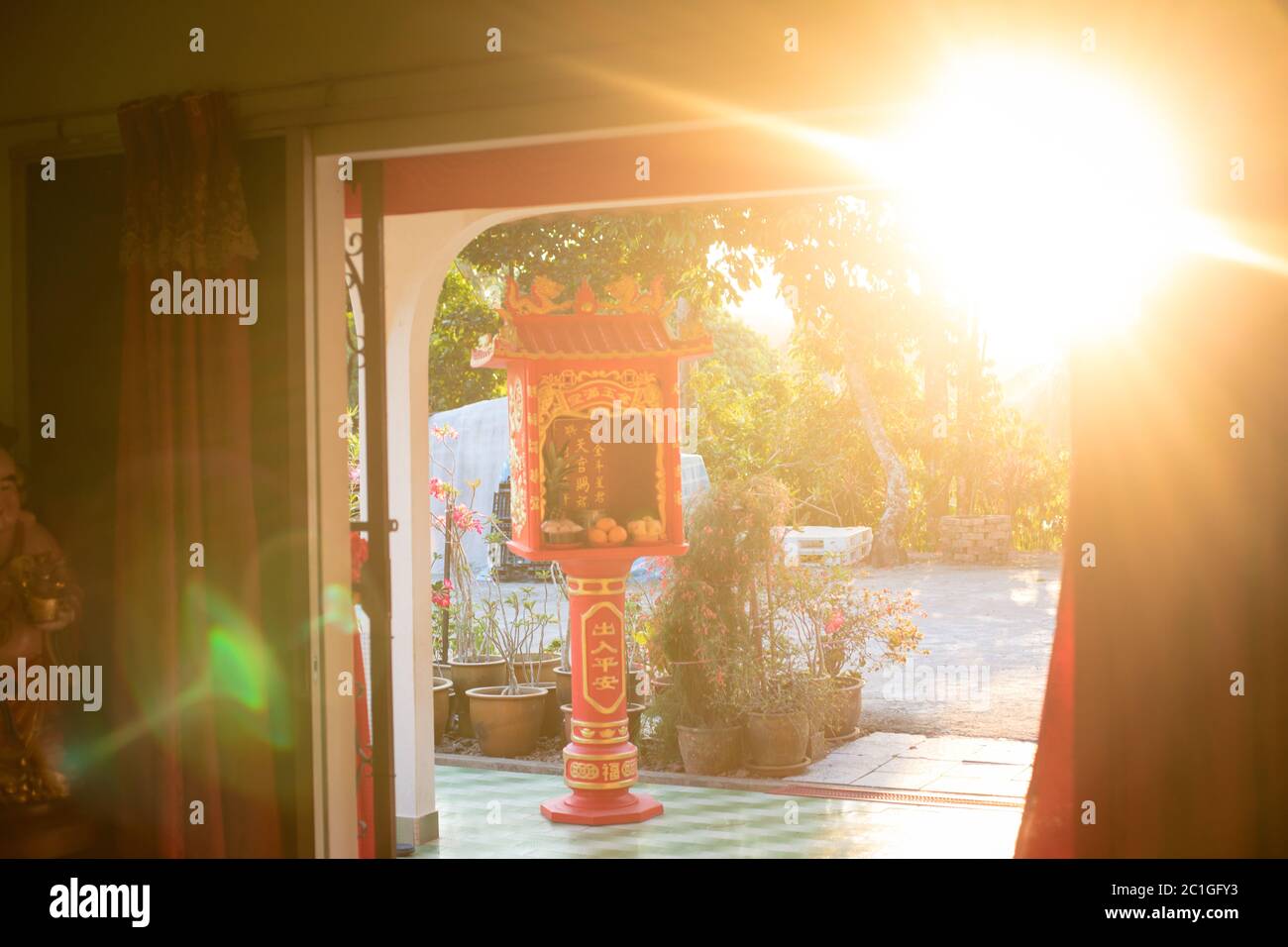 Buddhist shrine at home hi-res stock photography and images - Alamy