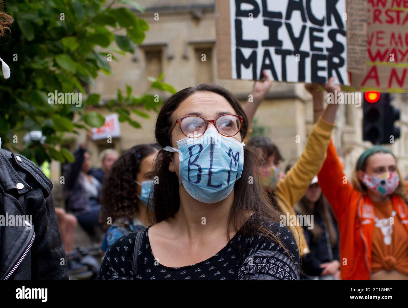 Oxford,UK 9th June 2020 Uk. Campaigner of Rhodes Must fall held a ...