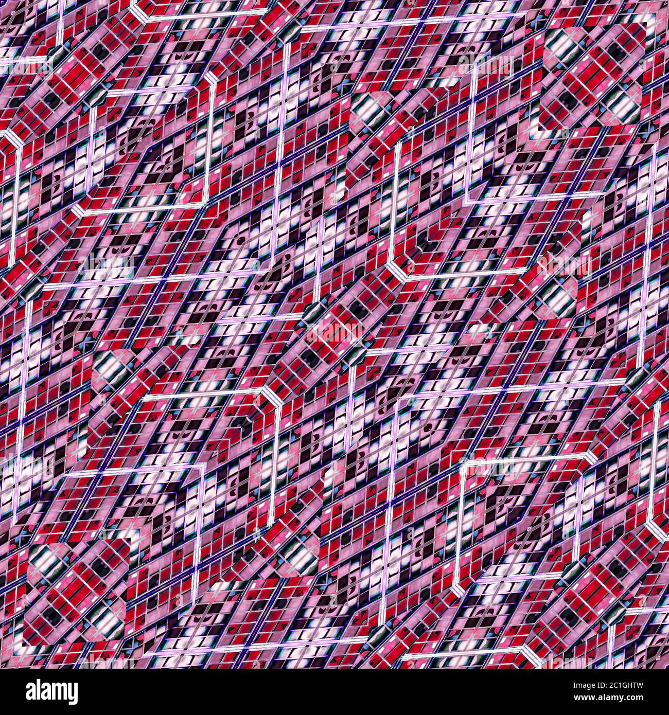 Geometric Tech Pattern Stock Photo - Alamy