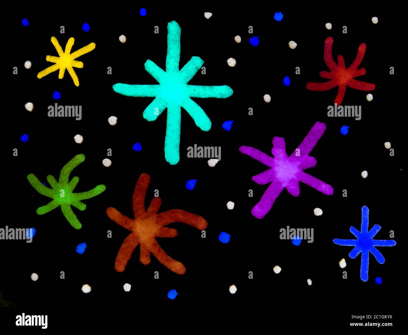 Colorful Hand Draw Abstract Background Stock Photo - Alamy