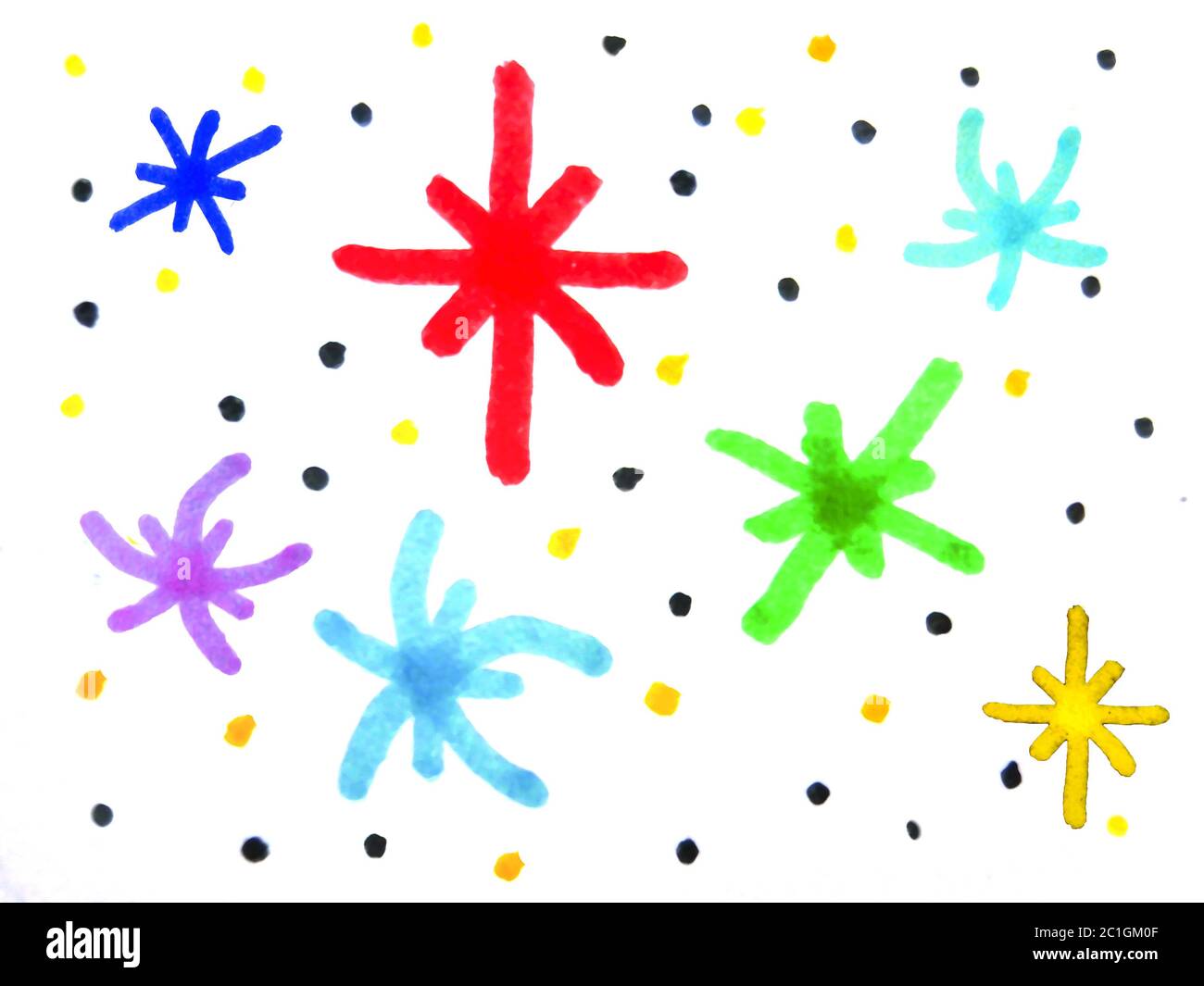 Colorful Hand Draw Abstract Background Stock Photo - Alamy