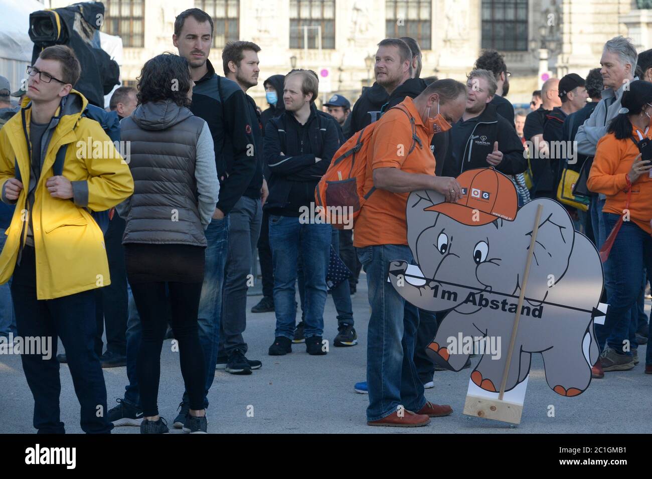 Vienna, Austria. 15th June, 2020. Platform without us rally, an ...