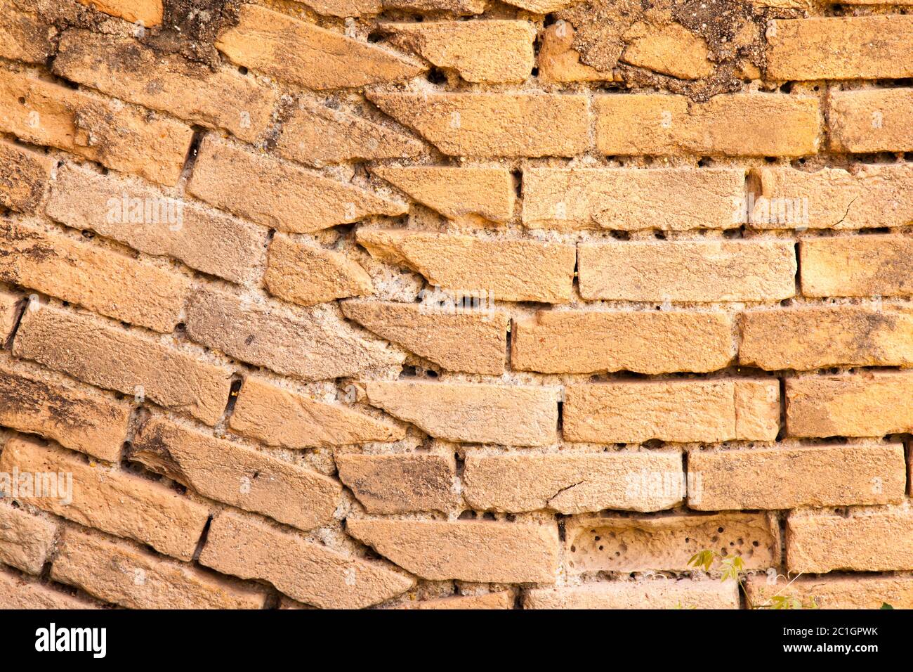 Unusual brick wall texture Stock Photo - Alamy