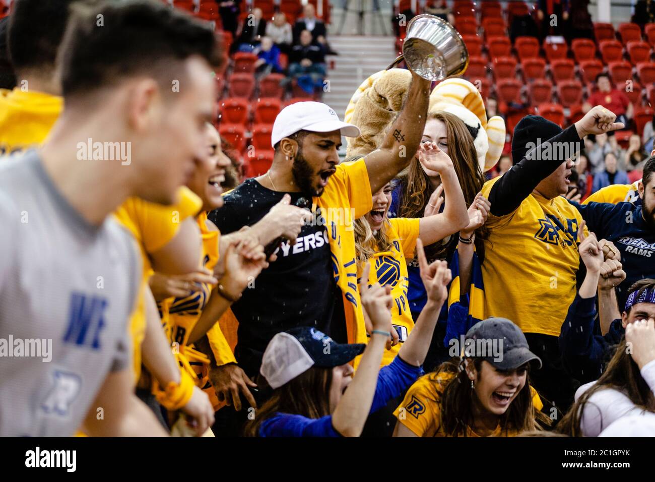 Volleyball woman Ryerson Rams - fans, supporter, victory, champions ...