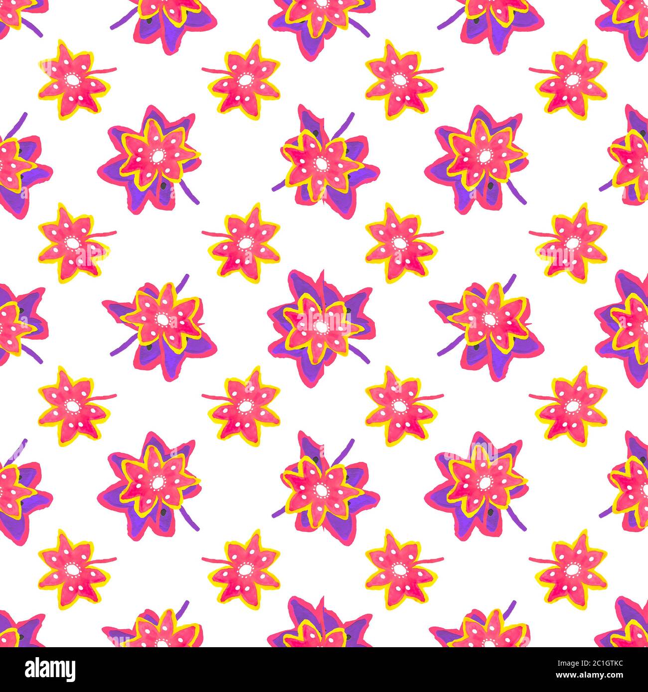 Hand Draw Stars Shapes Pattern Stock Photo - Alamy