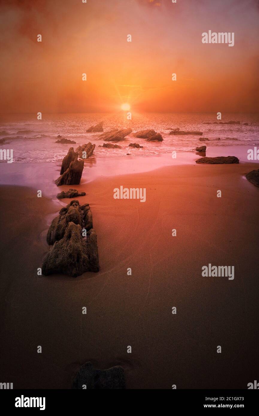 Sand and rocks beach hi-res stock photography and images - Alamy